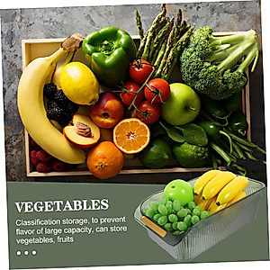 COLLBATH Tray for Fridge Refrigerator Organizer Bins Fruit and Vegetable Storage Containers Sturdy and Long-lasting Easy