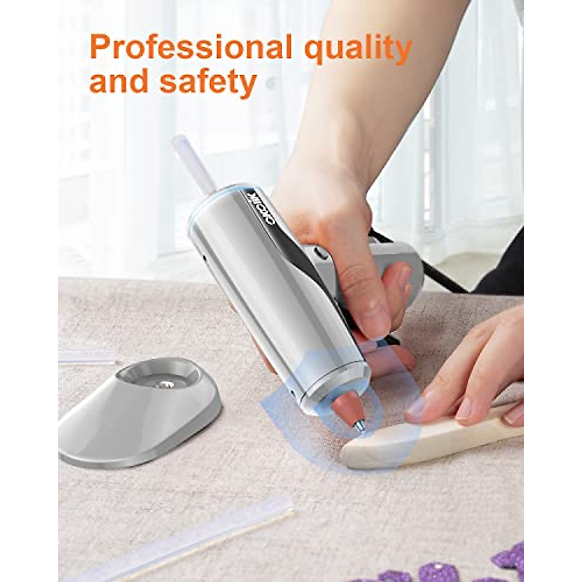 akolik 50W Mini Hot Glue Gun, Anti-Drip Fast Preheating Mini Glue Gun Kit with 30 PCS Glue Sticks for DIY, Arts & Craft, Home Repairs, and Decorations 50W