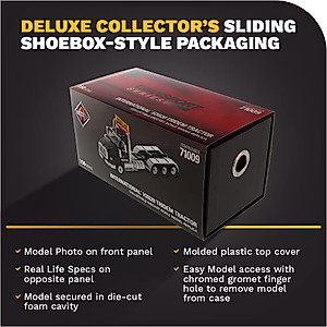 Diecast Masters International HX620 SBFA Day Cab Tridem Tractor | 1:50 Scale Model Semi Trucks | Metallic Black Diecast Model 71009