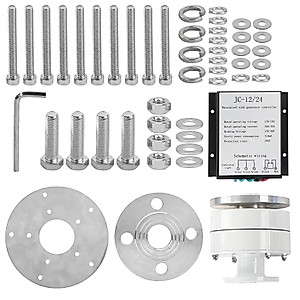 Wind Turbine Generator, 12V 24V 48V 1200W Wind Vertical Axis Generator with Hybrid Controller, 5 Leavies Wind Turbine Generator Kit for Boats, Terraces, Cabins, Mobile Homes(#1)