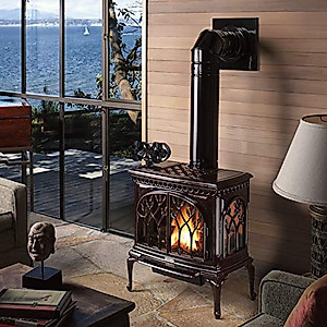 PYBBO Wood Stove Fan - Heat Powered Double Motors, Small Size 8 Blades Non-Electric Fireplace Silent Eco Fan for Gas/Pellet/Wood/Log Burner Stoves