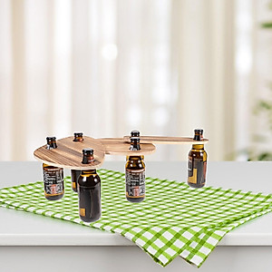 Hemoton 3Pcs Rectangular Wooden Serving Tray Set with Wine Bottle Topper, Cheese Plates and Jewelry Tray