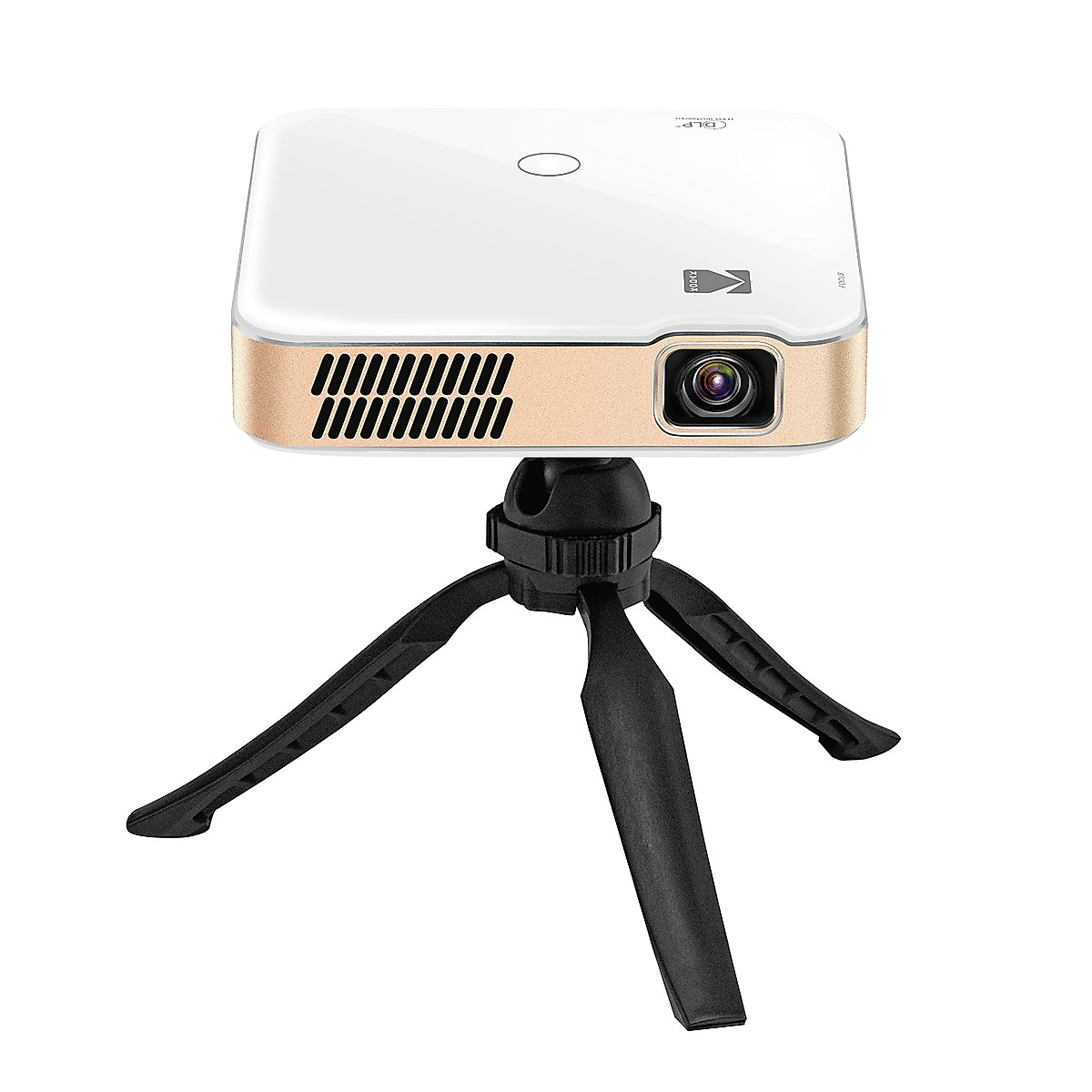 KODAK Luma 400 Portable HD Smart Projector | Wi-Fi, Bluetooth, HDMI & USB Compatible Mini Home Theater System Up to 150” | 720p Native Resolution (4K), 200 ansi Lumens | Tripod Included