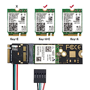 xiwai NGFF A/E-Key Card to M.2 NGFF Key-M NVME SSD Adapter for AX200