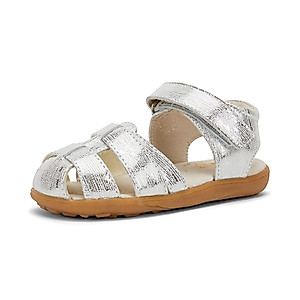 See Kai Run - Kaisa Sandal for Little Kids, Silver, Toddler 13