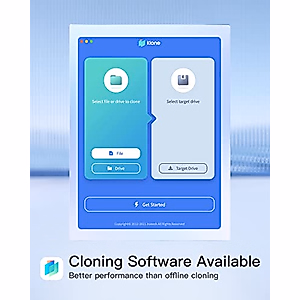 Inateck USB 3.2 Gen 2 Hard Drive Docking Station, ONLY for 2.5" SATA SSD/HDD, with Software Clone Function