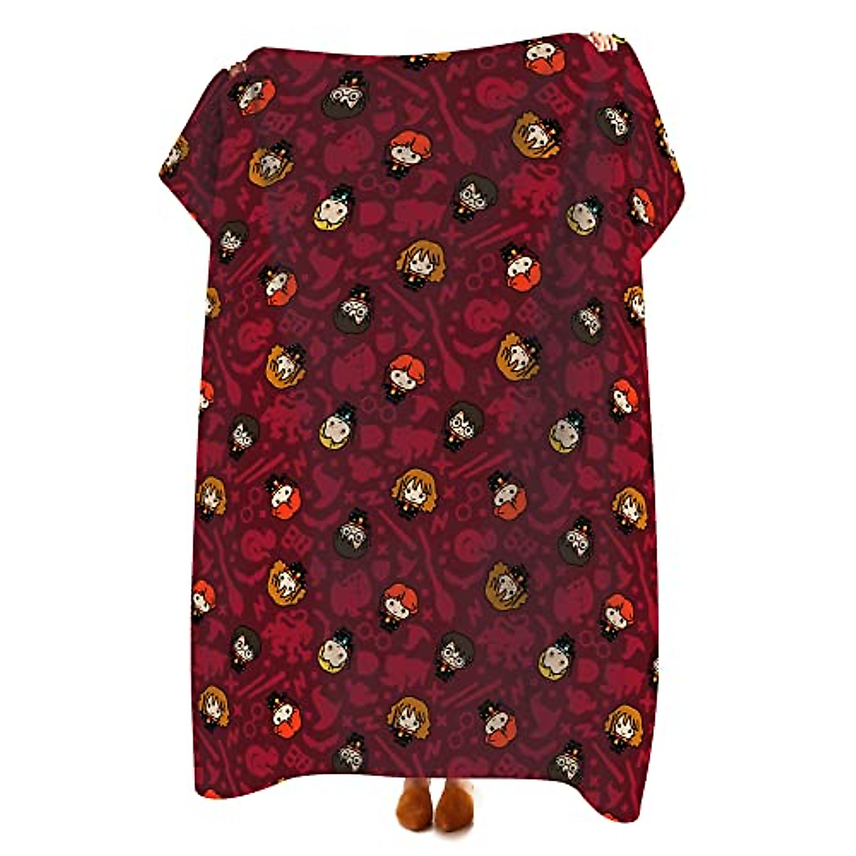 Ucokod Cartoon Throw Blanket Super Soft Fuzzy Cozy Flannel Blanket for Couch Sofa Couch Bed Lightweight Microfiberat Chair Nap Blanket All Seasons Red 40*50 Inches