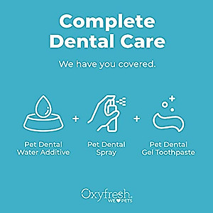 Oxyfresh Advanced Pet Dental Spray – Instant Pet Fresh Breath: Easiest No Brushing Pet Dental Solution for Dogs and Cats – Best Way to Fight Pet Plaque, Keep Teeth & Gums Healthy. 3oz.