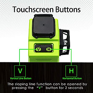 Zokoun IE12,12 Lines Green Beam 360° Rotary Self-leveling Laser Level Horizontal&Vertical Cross Line Leveler With Wireless Control 3D Laser Level with Li-ion Battery