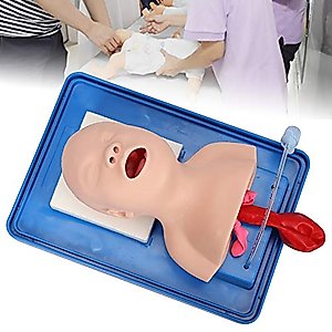 Intubation Manikin, Study Teaching Baby Model Lab Airway Management Training Infant Tracheal Manikin with Tube (US Shipping)