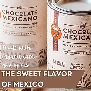 Mexican Hot Chocolate, 8 Ounce (Pack of 2), Authentic Mexican Style Hot Chocolate Mix with Organic Cacao Beans and Cinnamon by La Monarca Bakery