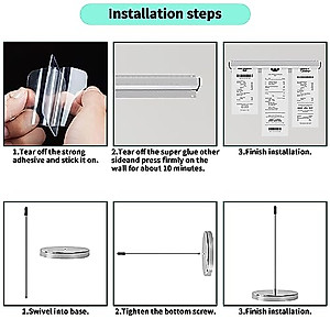 Gtouse 6PCS Restaurant Ticket Holder Set, Including 3 Aluminum Slide Check Racks and 3 Stainless Steel Ticket Stabber Receipt Holder Spike, Desk Receipt Holder for Cafes Kitchen (Silver, 16 Inch)