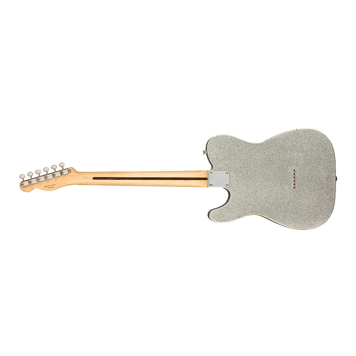Fender Brad Paisley Road Worn Telecaster Electric Guitar, Silver Sparkle, Maple Fingerboard