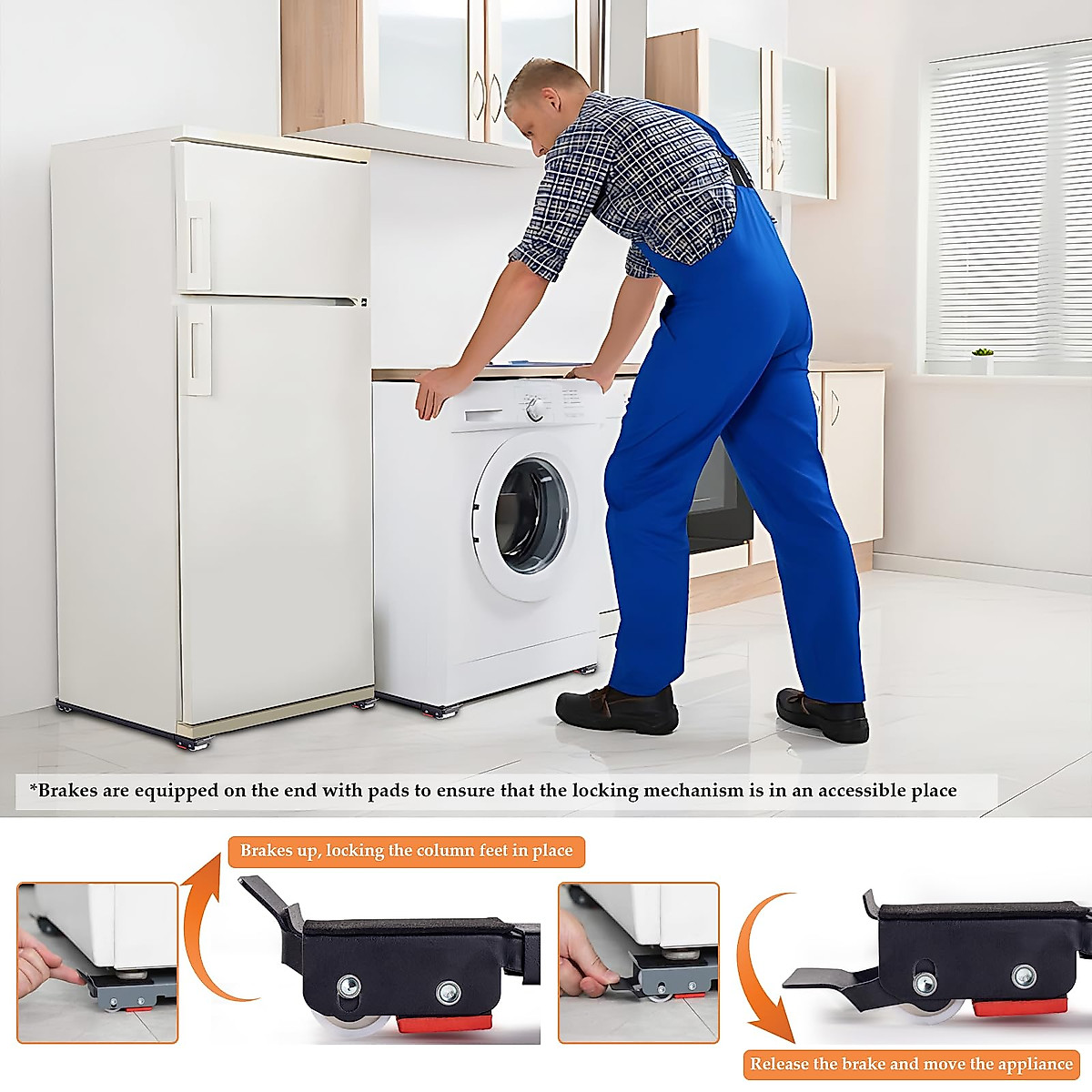 Furniture Dolly and Appliance Roller Bundle