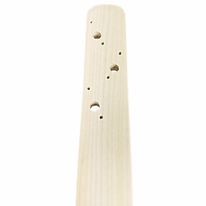 Fully-Fretted 3-string Cigar Box Guitar Neck for 25-Inch Scale