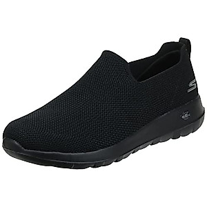 Skechers Men's Go Walk Max-Athletic Air Mesh Slip on Walkking Shoe Sneaker,Black/Black/Black,10 X-Wide US