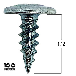 #8 x 1/2 - Truss Head Screws - Wood Screws Assortment - Short Screws - 100 Qty