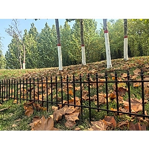 ARIFARO Decorative Metal Garden Fence 18" high x 22" Wide 5 Pack, Animal Barrier for Dog Pet, Border Garden Fencing for Outdoor Patio Lawn Yard Flower Bed
