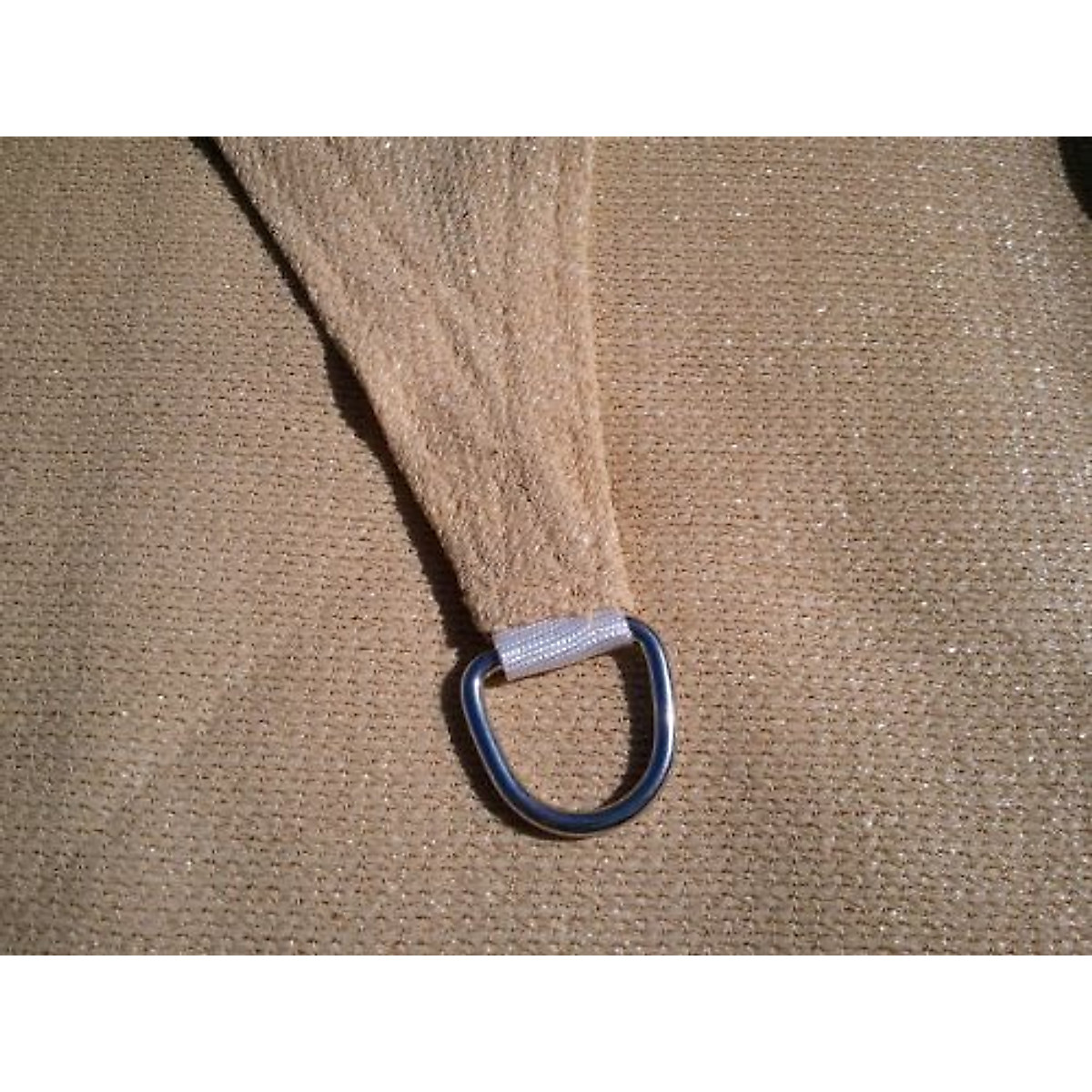 Petra's 25 Ft. X 15 Ft. Rectangle Sun Sail Shade. Durable Woven Outdoor Patio Fabric w/Up to 90% UV Protection. 25x15 Foot. (Desert Sand)