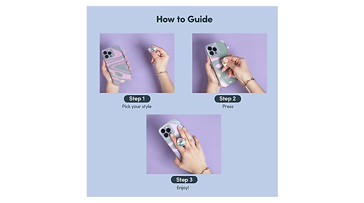 Case-Mate Minis Phone Grip - Twinkle Gold Holder