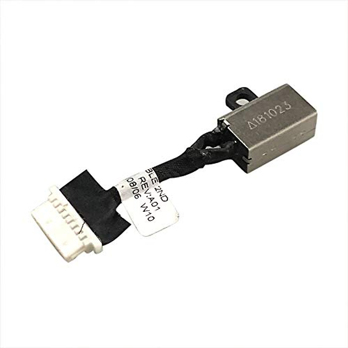 GinTai DC Power Jack Socket Plug Charging Port with Cable P93G 450.0F903.0011 WJXD9 0WJXD9 Replacement for Dell Inspiron 14 5481 5482 5485 5491 15 5591 2-in-1 5491 P93G001 P93G002 (2 inch)