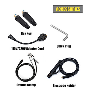 SSIMDER Stick Welder Machine ARC/LIFT TIG 2 In 1 Welding Machine Mini ARC Welder ARC200S 110v/220v Hot Start ARC Force Anti-Stick Portable ARC/TIG Welder With Smart LCD IGBT Digital Welder