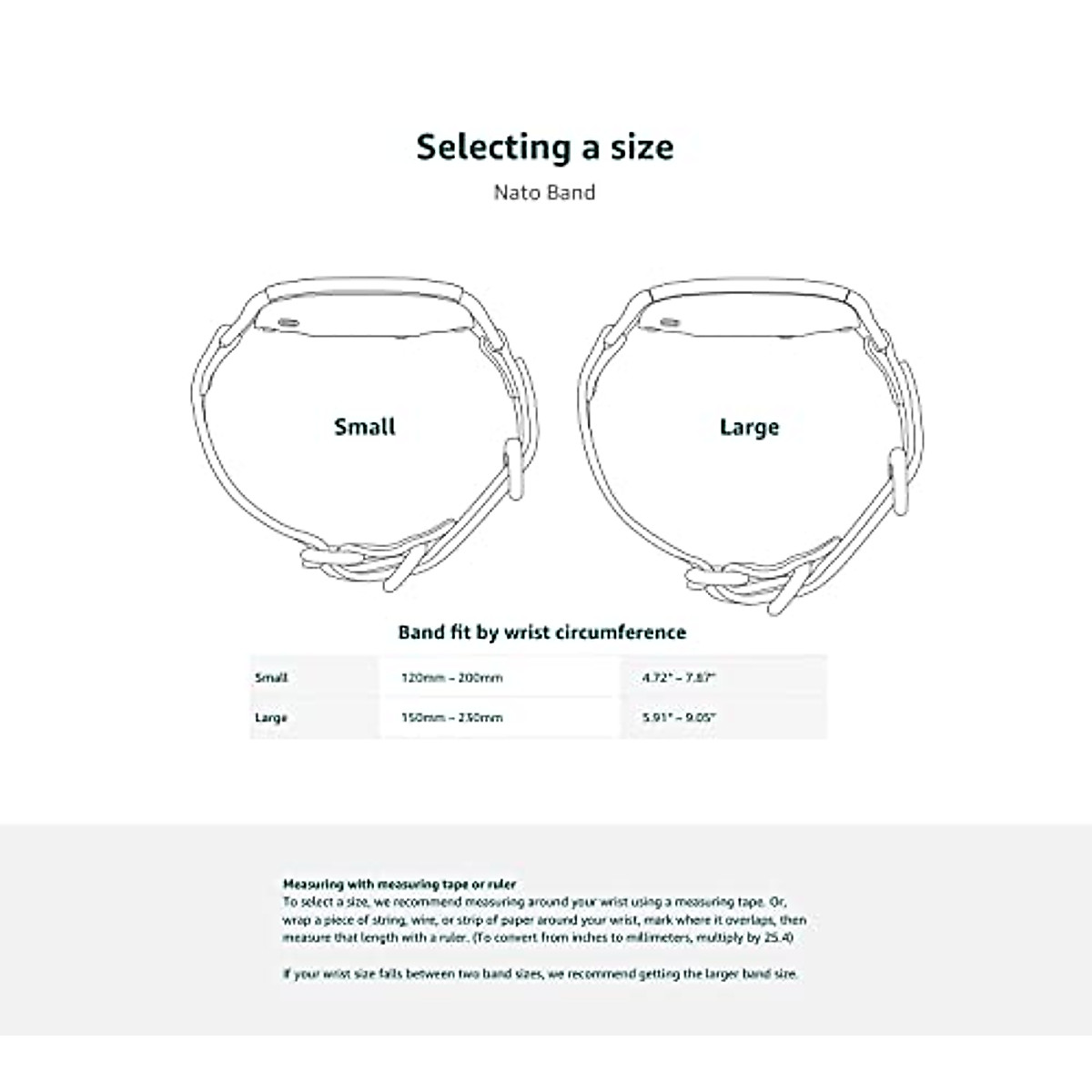 All-New, Made for Amazon Halo View accessory band - Ocean Blue - Nato - Large