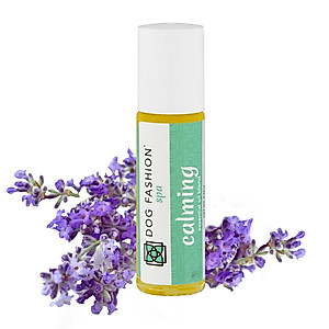 Dog Fashion Spa Dog Anxiety Relief Natural Oil, a Gentle Touch When Most Needed. Ideal for Thunder Storms, Separation Anxiety, When Travel, Even Before Sleeping and Relaxing