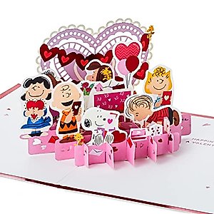 Hallmark Signature Paper Wonder Pop Up Valentines Day Card (Peanuts Gang)