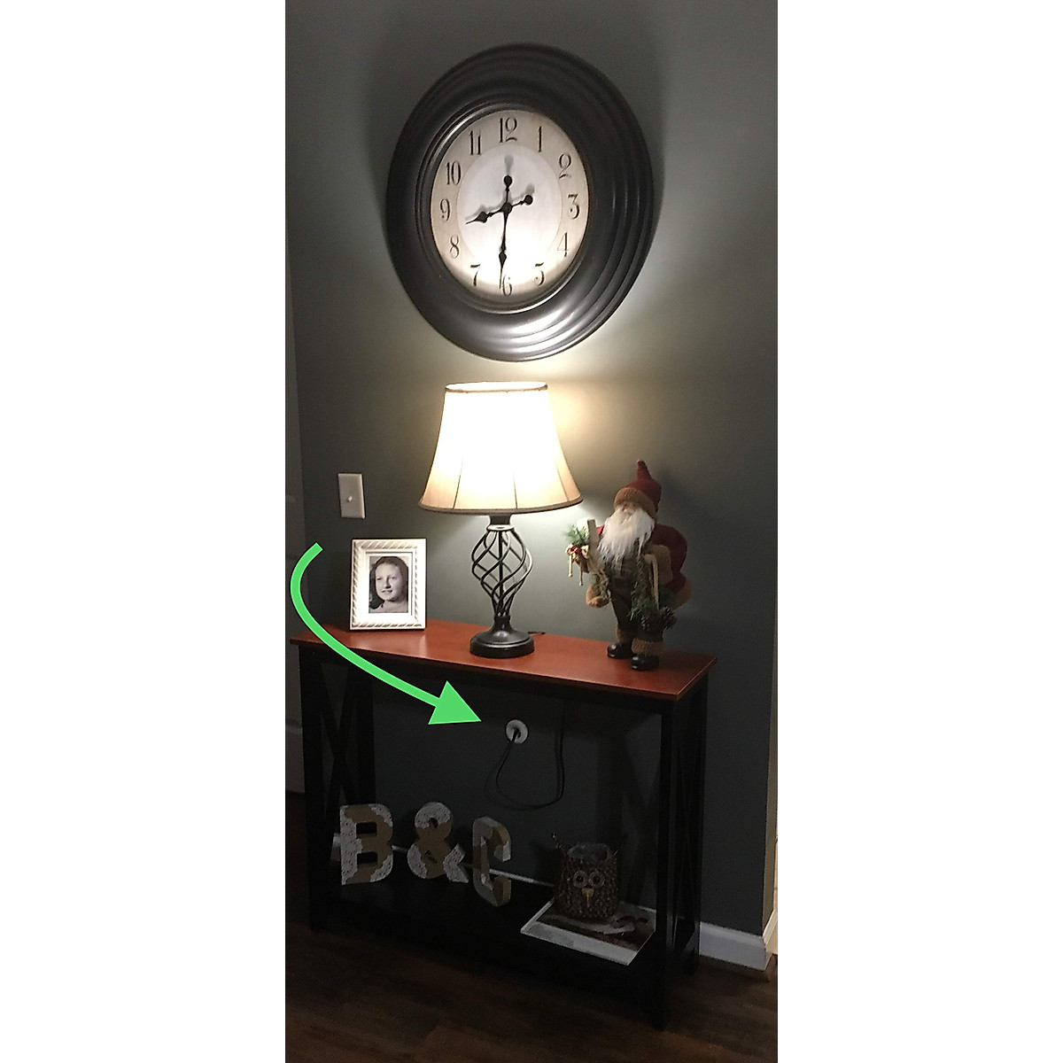 Cable Pass Through Wall Port 3 5/8" - 5 1/4" Wall Thickness (Gray)