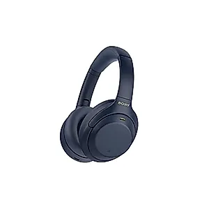 Sony WH-1000XM4 Wireless Premium Noise Canceling Overhead Headphones, Blue (Renewed)