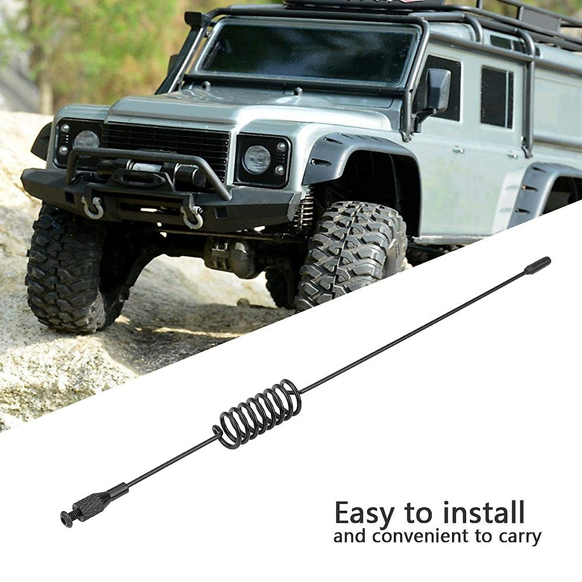 RC Car Antenna, Remote Control Crawler Simulation Antenna for Traxxas -4 RC Vehicle Decoration Parts(195mm / 7.68inch)