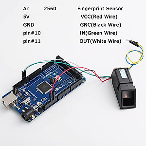 Green Light Optical Fingerprint Reader Sensor Module Compatible withArduino Raspberry Pi ESP8266 ESP32