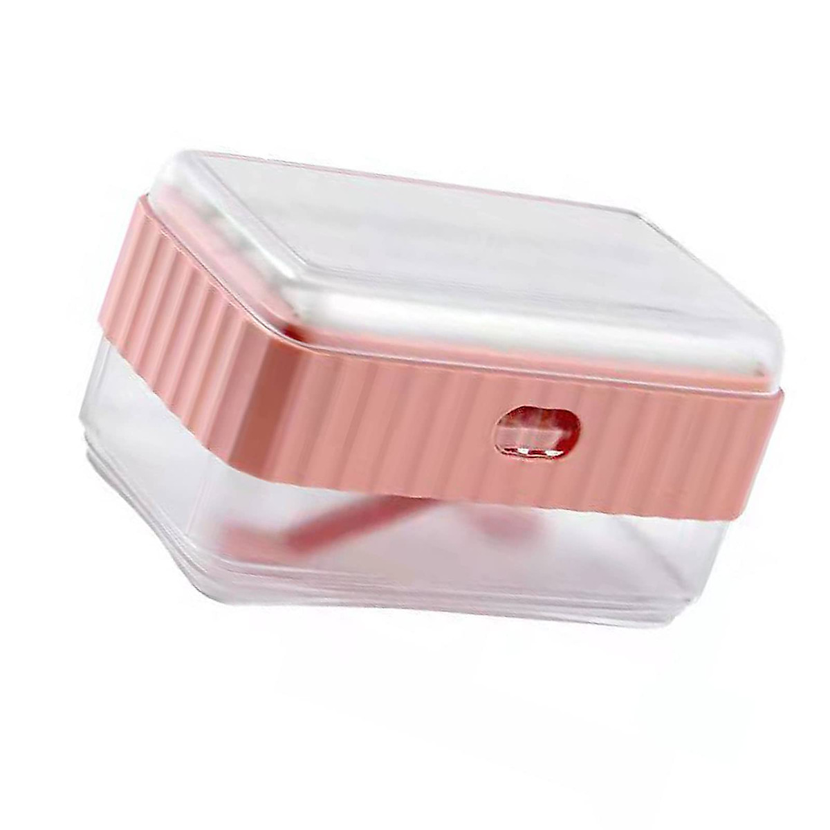 Soap Dish Holder Multifunctional Soap Foaming Box Decorative Soap Case Storage Drainage Tray Dish for Bathroom(Pink)