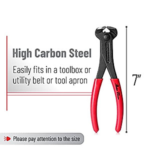 Bates- Nail Puller, Pliers, Nail Remover Tool, Cutting Pliers, Carpenter Tools, Staple Puller, Nail Puller Tool, End Cutting Pliers, Nail Remover, Nail Pliers Cats Paw Nail Puller, Nail Pulling