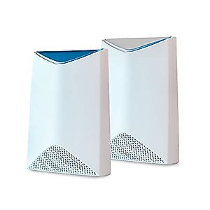 NETGEAR Orbi Pro Tri-Band Mesh WiFi System (SRK60) -- Router & Extender Replacement covers up to 5,000 sq. ft., 2 Pack, 3Gbps Speed Router & 1 Satellite