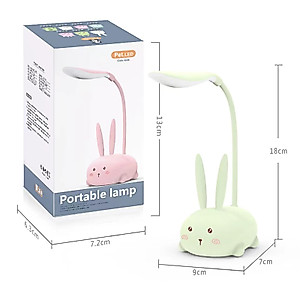 Yinhamnl LED Desk Lamp，Mini Cat Night Light, Portable LED Table Light, Cute Foldable USB Rechargeable Reading Light Bedroom Children's Bedside Study (Blue)