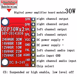 Comimark OEP30Wx2 Audio Module Class D Digital Power Amplifier Board Replace TDA8932 (2Pcs)