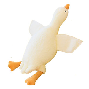 AUCOOMA Soft Plush Goose Stuffed Animals Pillow for Kids Baby, Cute Swan Plushie Toy 16"