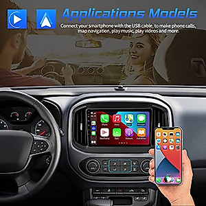 Android 10 Car Stereo/Car Radio 4+64GB Replacement for Chevy Colorado&GMC Canyon 2015-2022 Multimedia Player Touch Screen Head Unit with GPS Navigation Fits Carplay/Android Auto Bluetooth 5.0 4G LTE