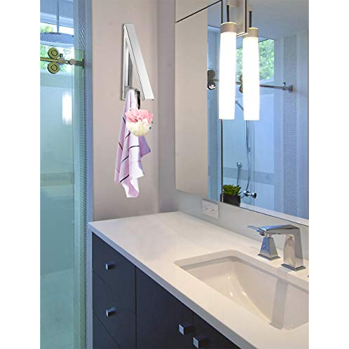 Retractable Clothes Racks - Laundry Hangers Wall Mount - Wall Mounted Folding Clothes Hanger Drying Rack - Waterproof Indoor Outdoor Wall Mounted Clothes Hanger