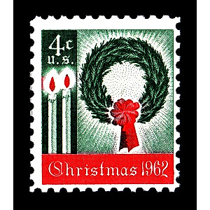 American Coin Treasures Santa Coin Year to Remember 2021 Christmas Card | Genuine United States JFK Colorized Half Dollar | First Christmas Stamp Ornament