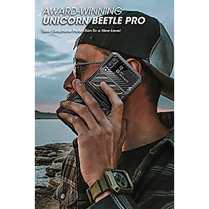 SUPCASE Unicorn Beetle Pro Series Case for Samsung Galaxy Z Flip 4 5G (2022), Full-Body Dual Layer Rugged Protective Case with Holster (Black)