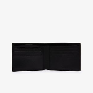 Lacoste NH1115FG000 Mens Fitzgerald Small Billfold Wallet Wallet, Black, One Size