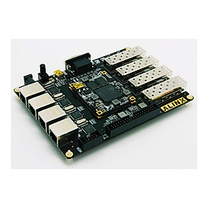 ALINX Brand XILINX A7 FPGA Development Board Artix-7 XC7A100T 4 Ethernet 4 SFP RS232 VGA fpga Evaluation kit (FPGA Board + Platform Cable USB + Camera Module + LCD Module)