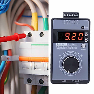 Current Voltage Generator, Function Generator, Voltage Generator, DC 0?10V 0/0?22mA Supply Interface Analog Simulator, Adjustable 4-Digit Display, for PLC Panel Debugging, Device