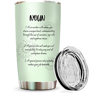 Work Besties Gifts For Women Funny Mugs For Coworkers Work Bestie Cup - Teacher Bestie Gifts Best Gifts For Coworkers Women Funny Tumblers For Coworkers Sunflower Tumbler (Definition Tumbler 20oz)