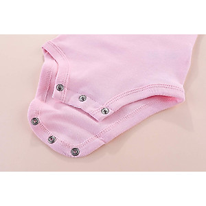 Newborn Infant Baby Bodysuit Mommy is My Valentine/Daddy's Little Valentine Romper Outfit Cute Cotton Jumpsuit Clothes (Daddy's Little Valentine-Gold Heart, 0-3 Months)