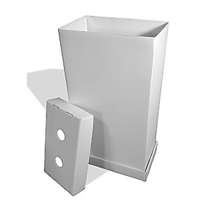 Industrial Strength All Weather 50 Gallon Recycling Box 2 Pack. Corrugated Collapsible Boxes to Collect Recyclable Containers While Camping, Tailgating, Hosting BBQs, Cookouts or Outdoor Parties