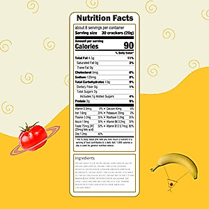 Earth's Best Organic Kids Snacks, Sesame Street Toddler Snacks, Organic Crunchin' Crackers, Wholesome Snacks for Toddlers 2 Years and Older, Original, 5.3 oz Box